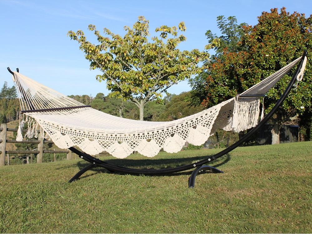 Metal Arc Hammock Stand - Free Standing Metal Hammock - Free Delivery ...