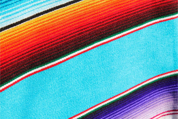 Mexican Blanket - Aqua Blue - Authentic Sarape - Free NZ Delivery ...